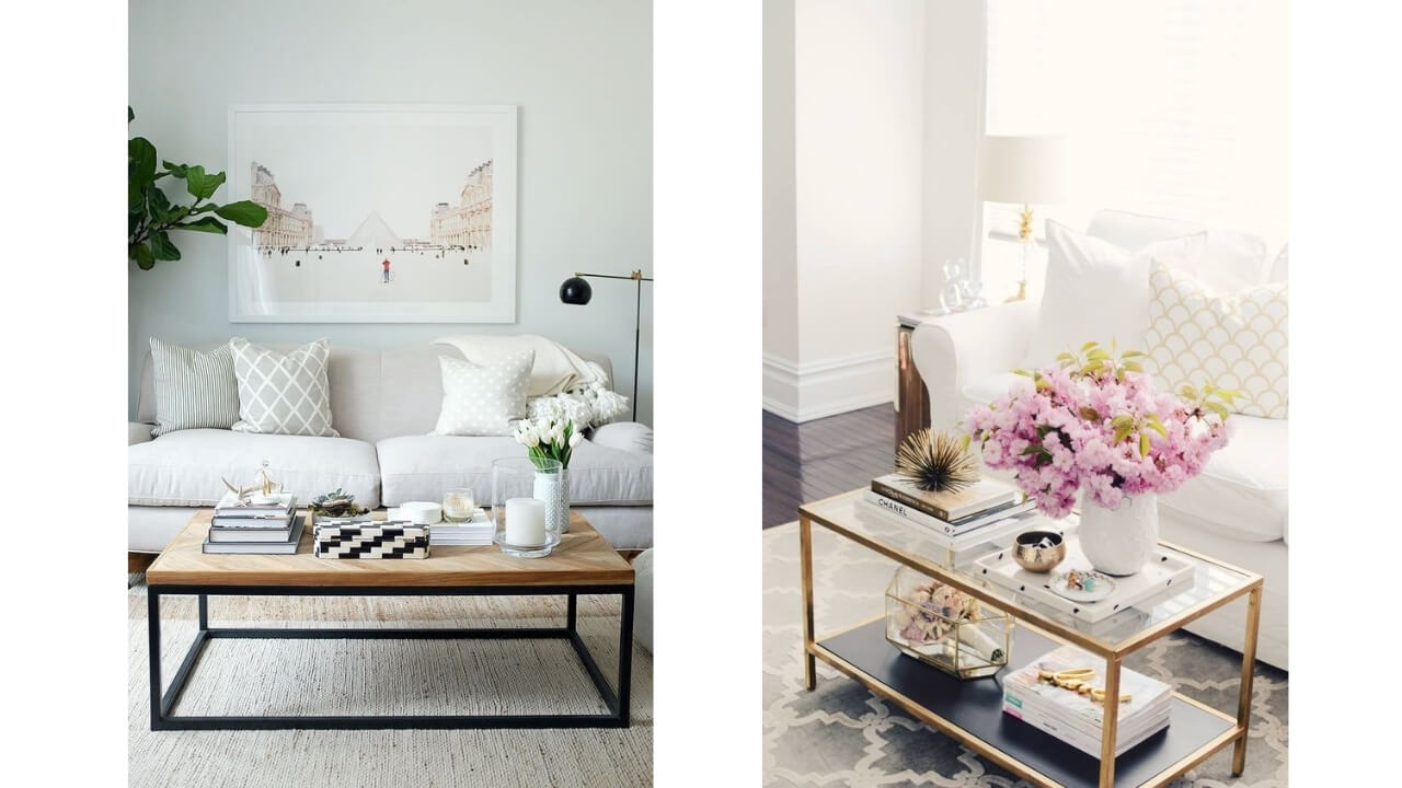 How to style your coffee table like a pro - scale, shape, theme and ...